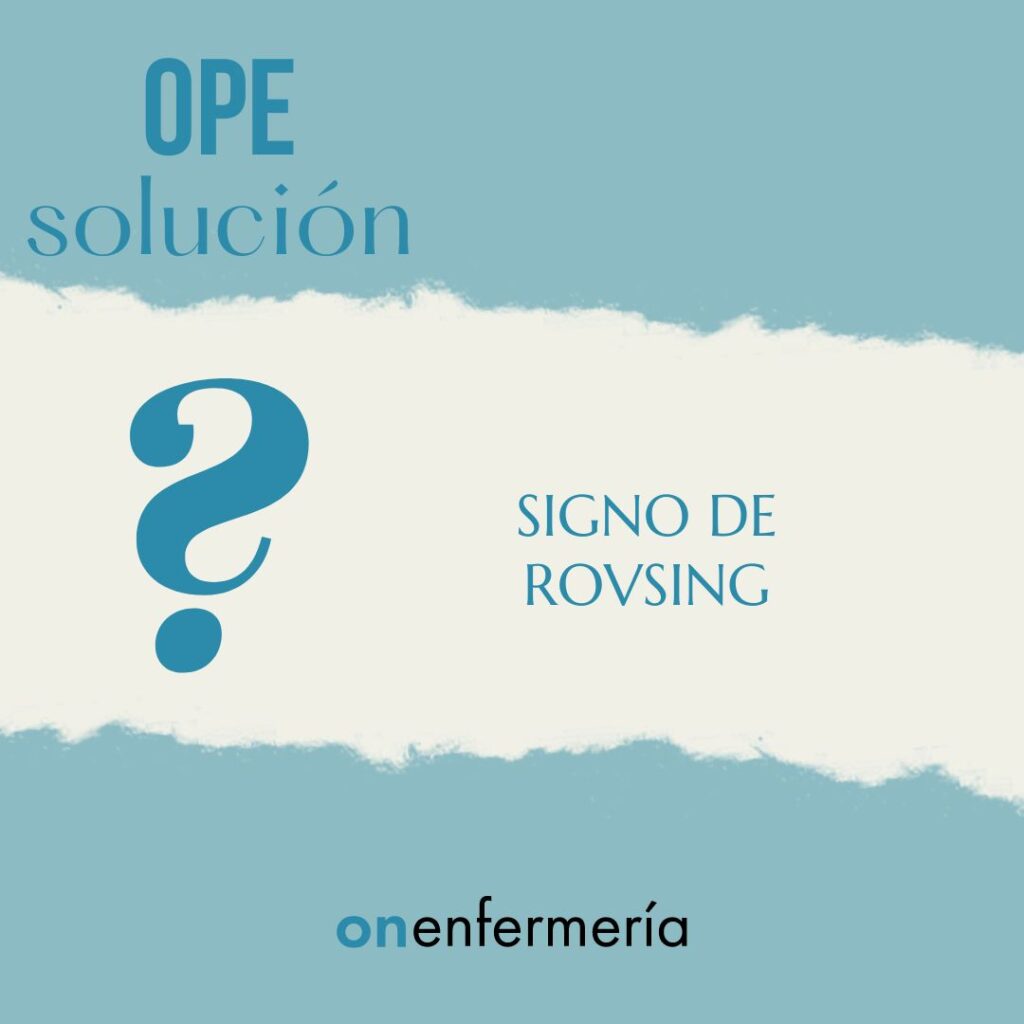 Signo de Rovsing - On-enfermería